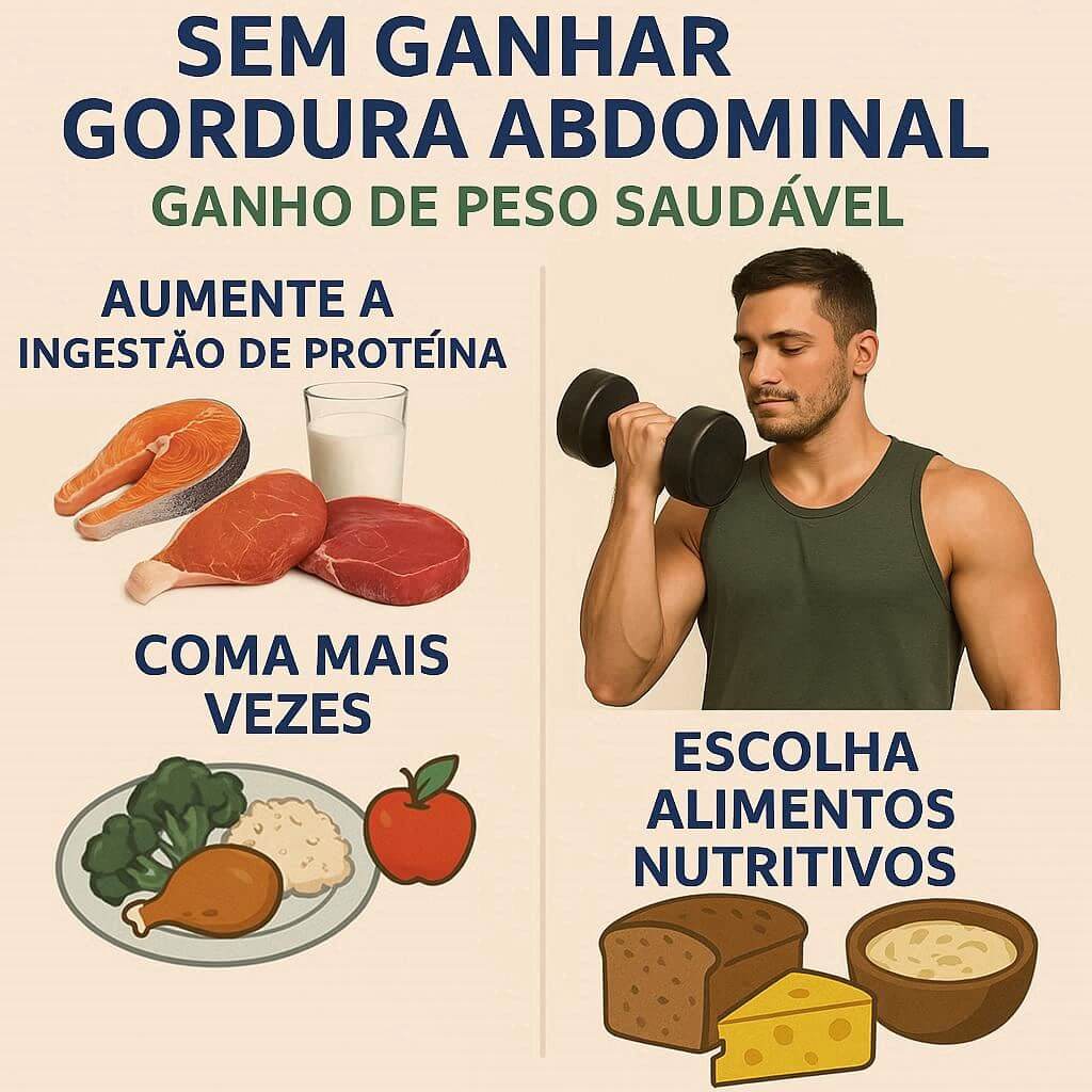 Como Engordar Sem Ganhar Barriga- Ganho De Peso Saudável.